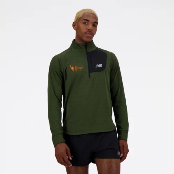 New Balance | Shirts | New Balance Nyc Marathon Heat Grid Half Zip ...